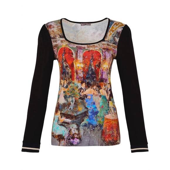 Dolcezza | Tops | New Dolcezza Simply Art Clear Rhinestone Top In Multi ...